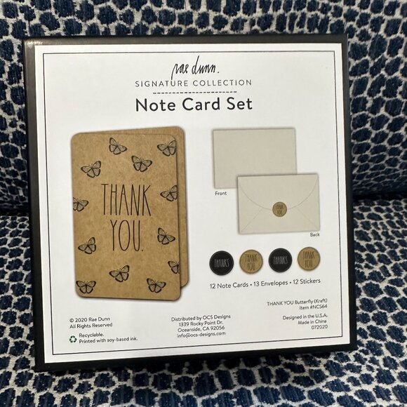 Rae Dunn | Office | Rae Dunn Notecard Set 2 Notecards And Stickers ...